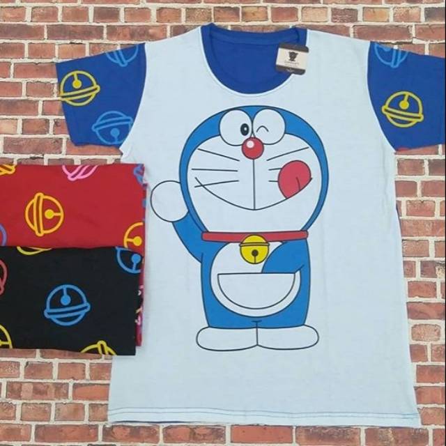 Jual Baju doraemon tangan lonceng | Shopee Indonesia