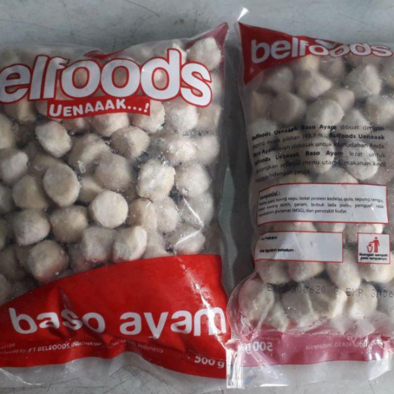 Jual Belfoods Uenaaak Baso Ayam MINI 500gr / Makanan Beku / Frozen Food ...