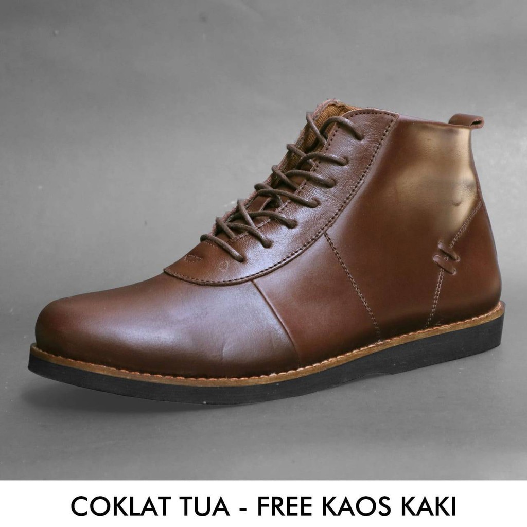 Jual Vintage - Aloof Story Sepatu Boots Klasik Kulit Asli Formal Kerja ...