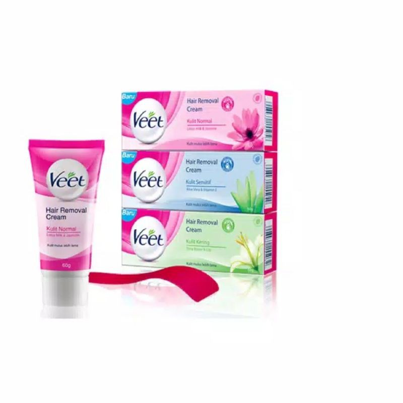 Jual AD Veet hair removal cream/cream perontok bulu 25gr & 60gr 100 ...