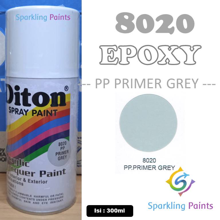 Jual Pilox Diton Primer Grey 8020 Epoxy Dasaran Abu-abu Abu 300 ml ...