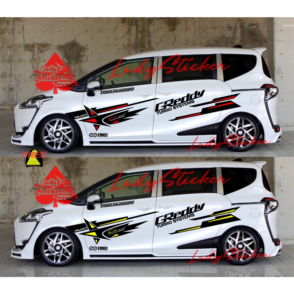Jual STRIPING STICKER STIKER MOBIL SINTA STICKER BODY SAMPING MOBIL ...