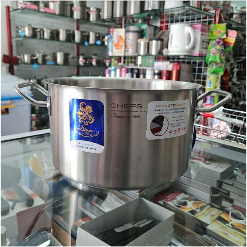 Jual BP1900224 Panci Sauce Pot Bima Chefs D24cm, SUS 304, Body Only ...