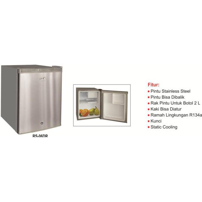 Jual GEA Mini Bar RS-06DR Kulkas Portable - Black | Shopee Indonesia