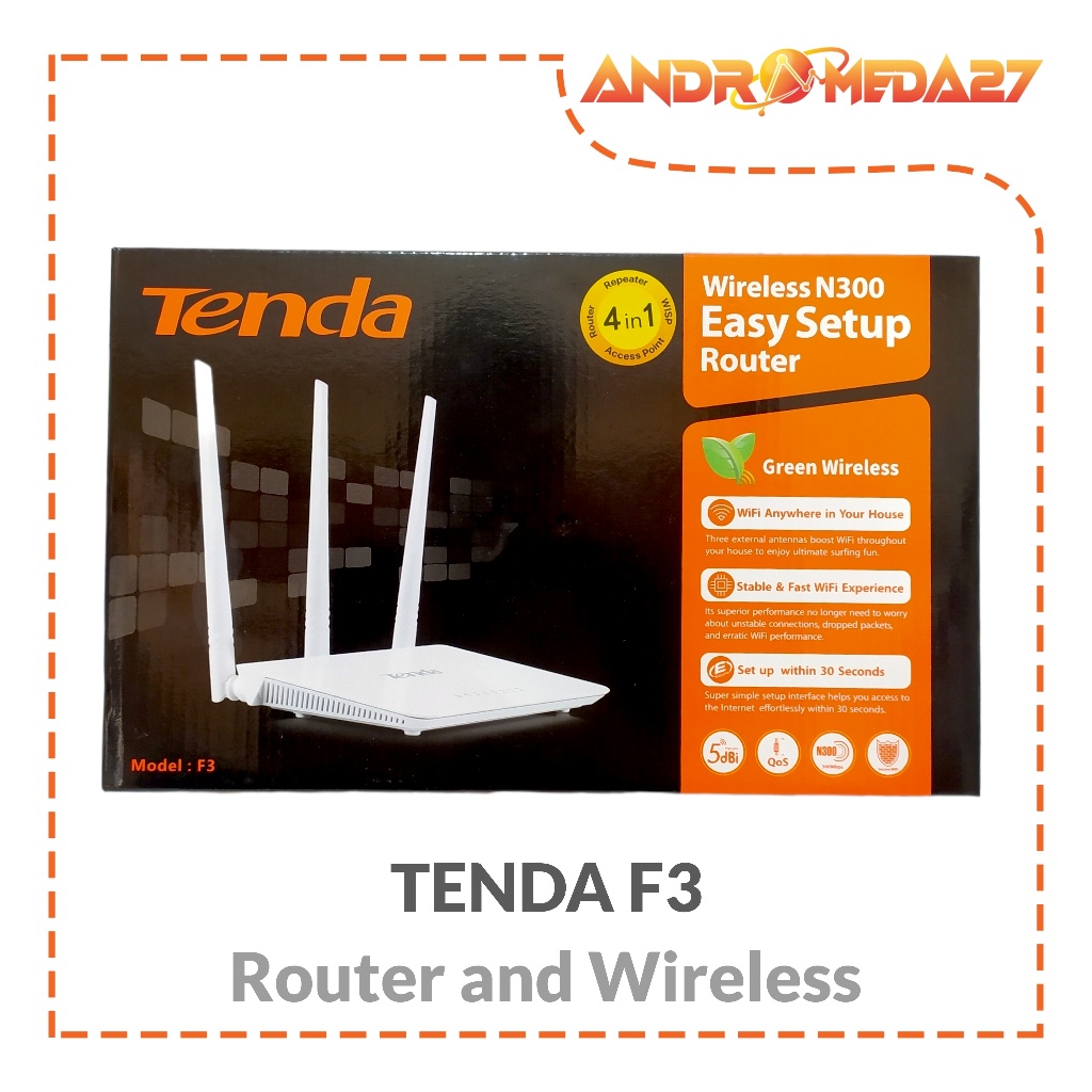 Jual Router Tenda F3 Access Point Tenda F3 NEW | Shopee Indonesia