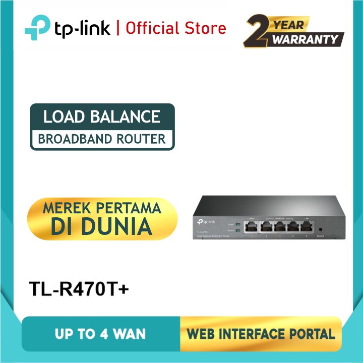 Jual Tp-Link TL-R470T+ Load Balance Broadband Router | Shopee Indonesia