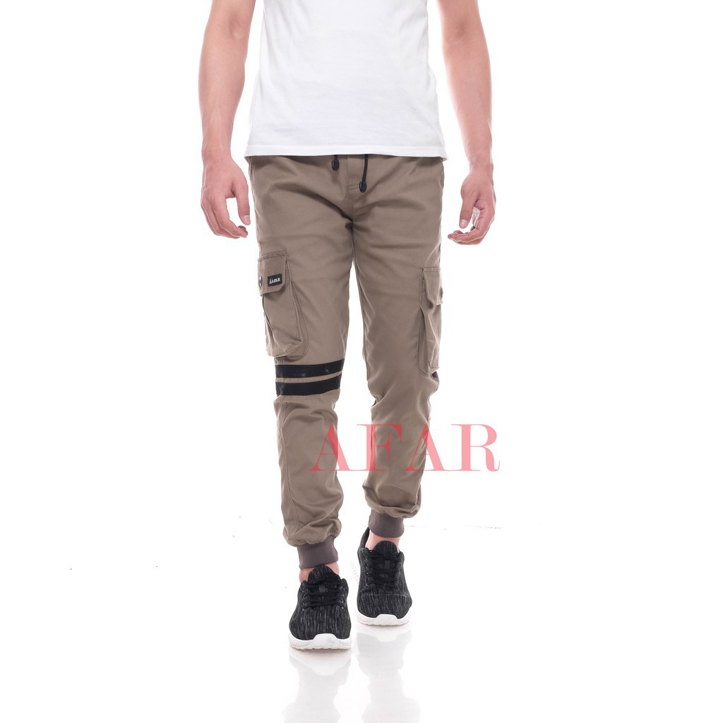 Jual BRUX celana joger cargo strip celana jogger pants joger tactical ...