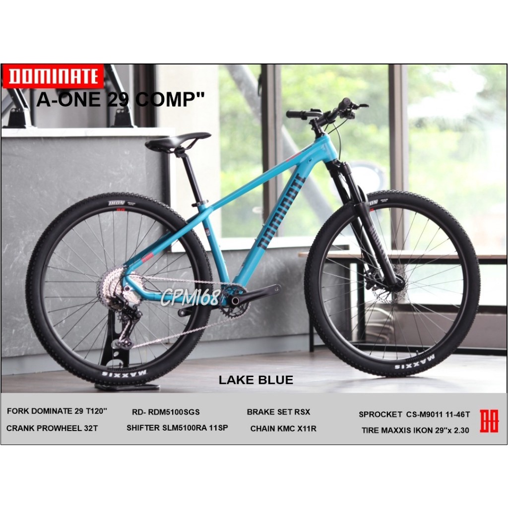 Jual Sepeda Gunung DOMINATE A-ONE COMP ALLOY 11 SPEED SHIMANO DEORE ...