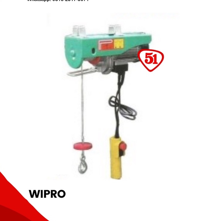 Jual Mesin Katrol/Electric Hoist Wipro PA - 500 A | Shopee Indonesia