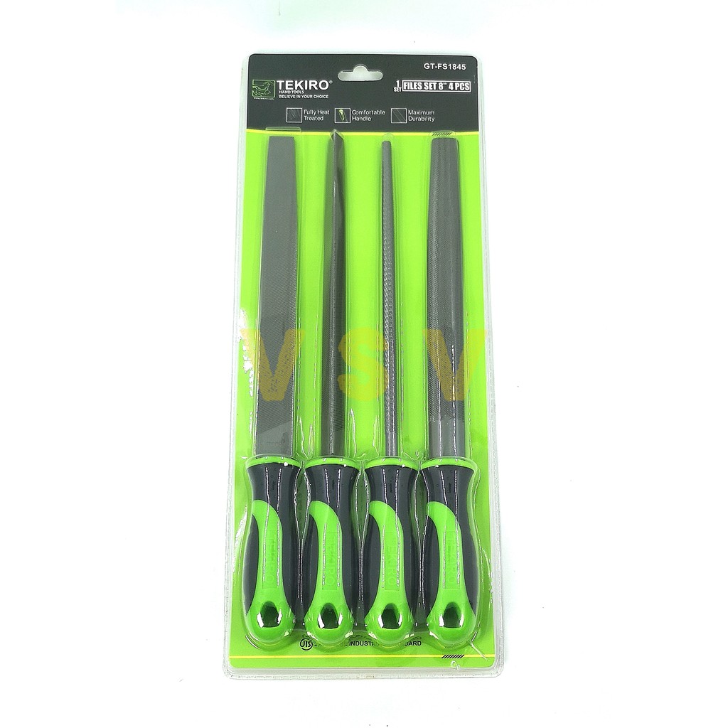 Jual Tekiro Files set 8" 4pc Kikir set 8" 4pc Kikir tekiro Kikir gagang ...