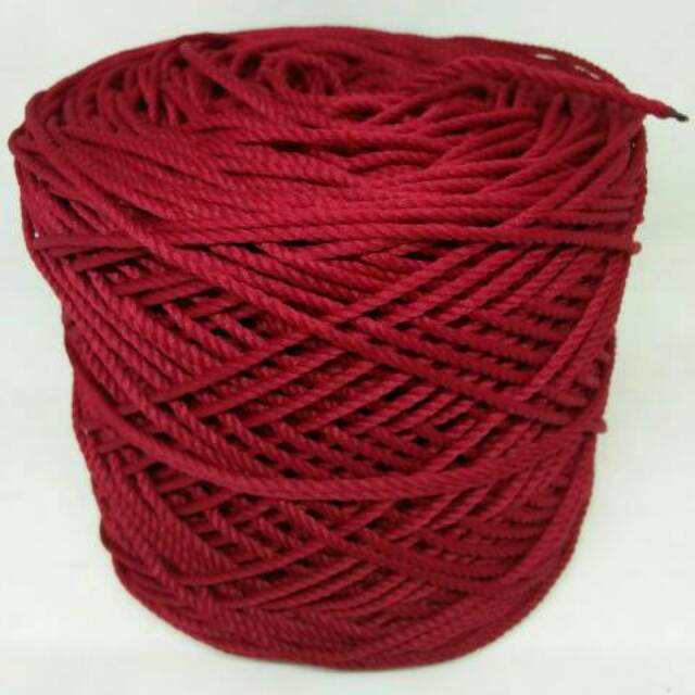 Jual Benang Rajut Polyester Merah Maron 8874 (100 gram) | Shopee Indonesia