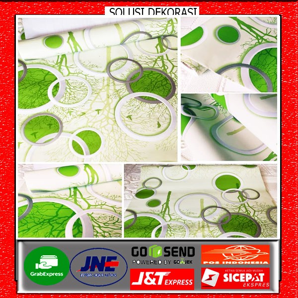Jual Wallpaper Stiker Dinding 45cm x 10Meter Bahan PVC Anti Air ...