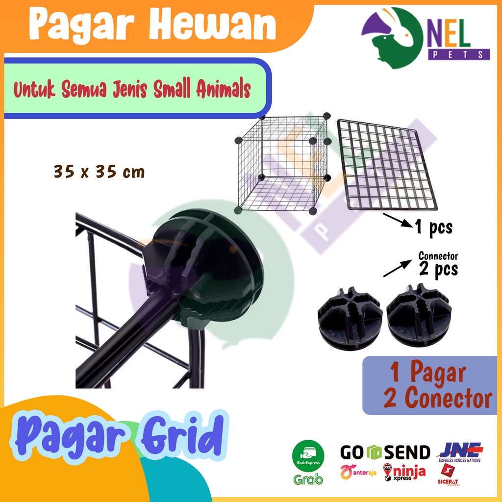 Jual PAGAR GRID 35x35 CM/CONNECTOR GRID CAGE C&C/JUAL SATUAN PAGAR GRID ...