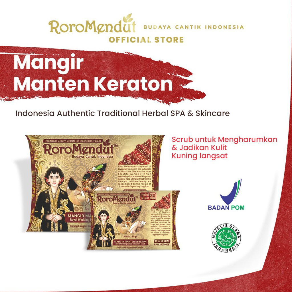 Jual Roro Mendut Lulur Pengantin Mangir Manten Keraton 40 gr | Shopee ...