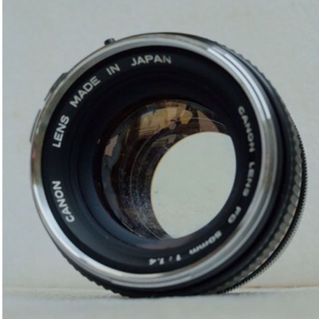 Jual Lensa Canon FD 50mm f1.4 Chrome Nose rare langka unik klasik body ...