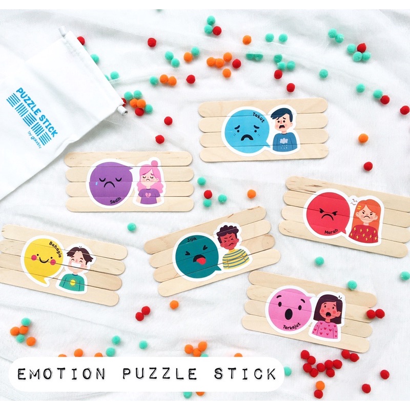 Jual EMOTION PUZZLE STICK / PUZZLE / EMOSI | Shopee Indonesia