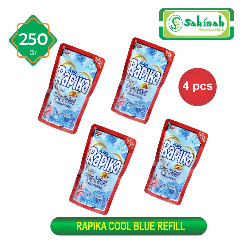 Jual Rapika 250Ml Luxury Blue Refill - (4 Pcs) | Shopee Indonesia