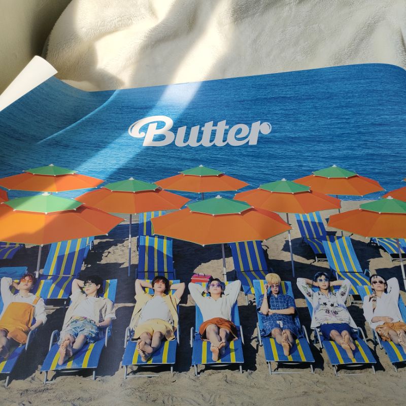 Jual Poster bts butter ver. peaches | Shopee Indonesia