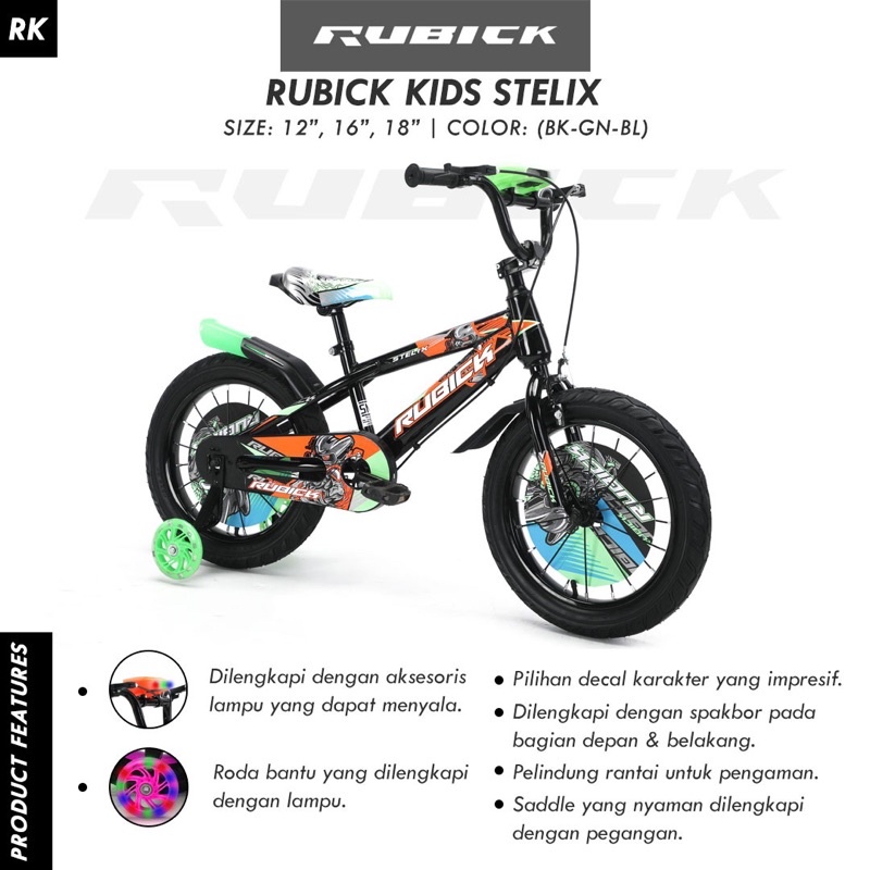 Jual ANUGRAH BIKE - Sepeda Anak BMX Rubick Stelix 12, 16, 18 inch ...