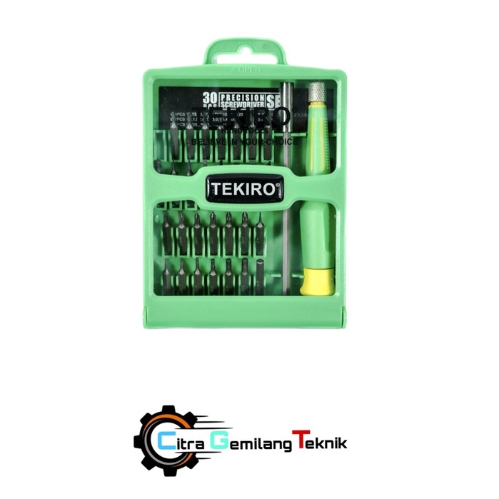 Jual Tekiro precision screwdriver set/ obeng set presisi 30 pcs ...