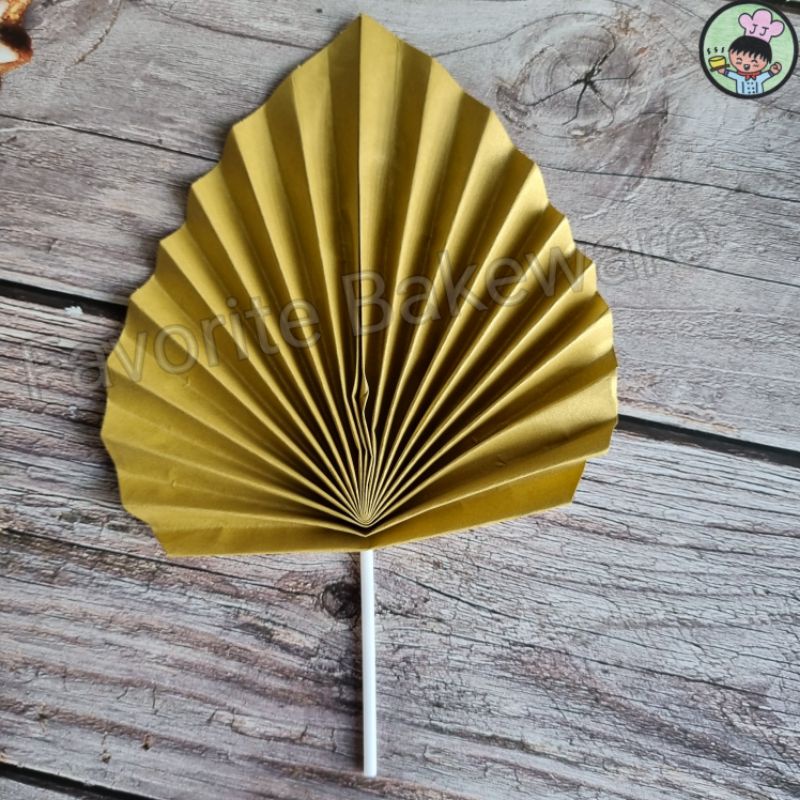 Jual Topper Cake Kipas Kertas Paper Hiasan Kue Tart Daun Cocok Untuk ...