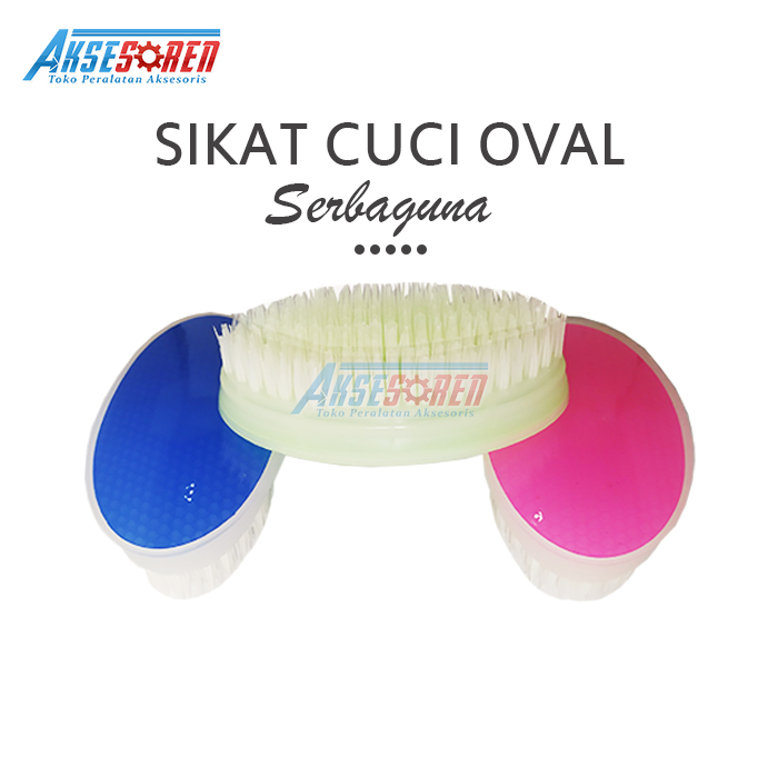Jual Sikat Cuci Baju Model Oval / Sikat Baju / Sikat Serbaguna / Sikat ...