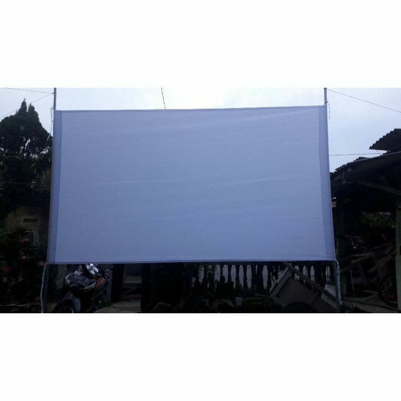 Jual Layar proyektor putih polos size 150cm x 300cm tanpa sambung ...