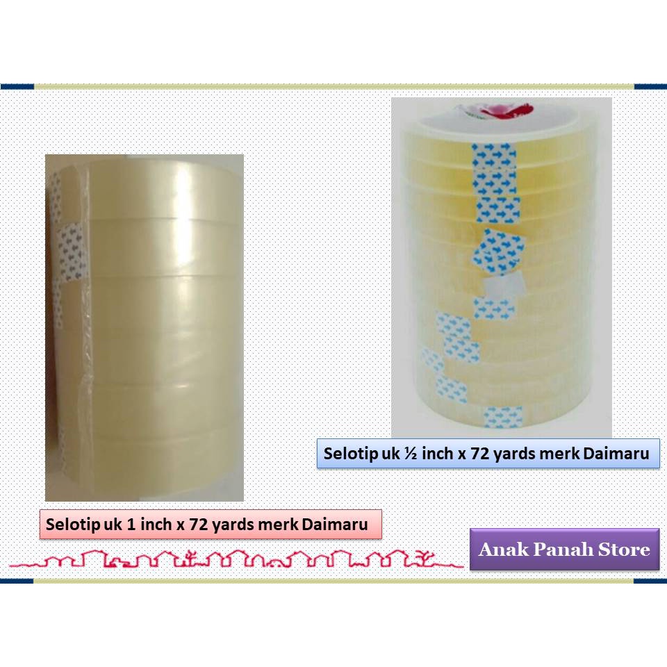 Jual Selotip Plastik Bening Merk Daimaru | Shopee Indonesia