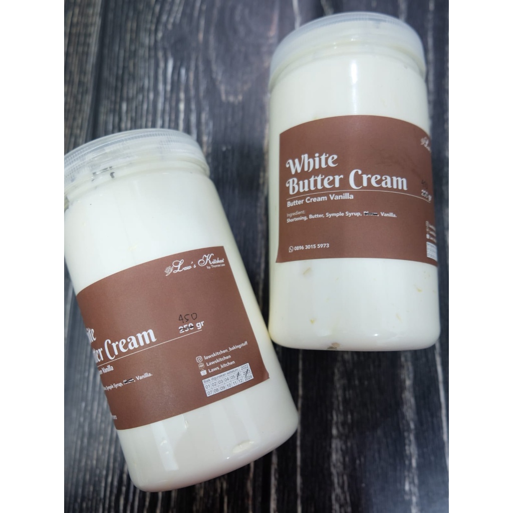 Jual NO RHUM BUTTER CREAM 450 GR- 500 GR (WHITE, MOCHA, CHOCO) | Shopee ...