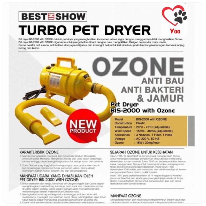 Jual Pet blower hewan anjing kucing dengan Ozone | Shopee Indonesia