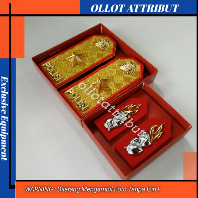 Jual PANGKAT PDU BRIGJEN POL SATU SET | MONOGRAM PDU PATI KAIN MERAH ...