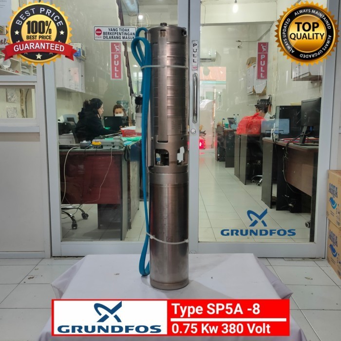 Jual SP 5A-8 Submersible Pump Mesin Pompa Air GRUNDFOS 3 PHASE 0.75kw | Shopee Indonesia
