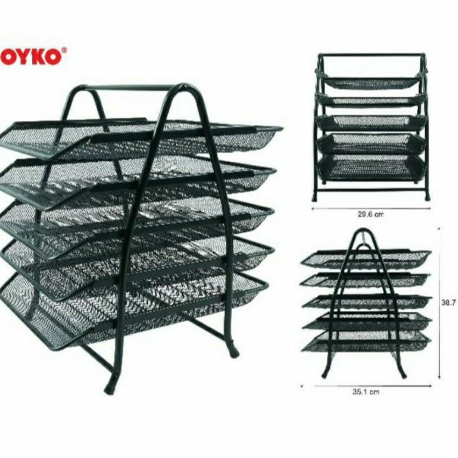 Jual Sale Rak Dokumen/Rak Kertas/Elevated Tray Besi 5 Susun Joyko ...