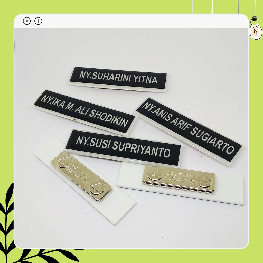 Jual NAMETAG MAGNET PEGAWAI, KARYAWAN, ASN | Shopee Indonesia