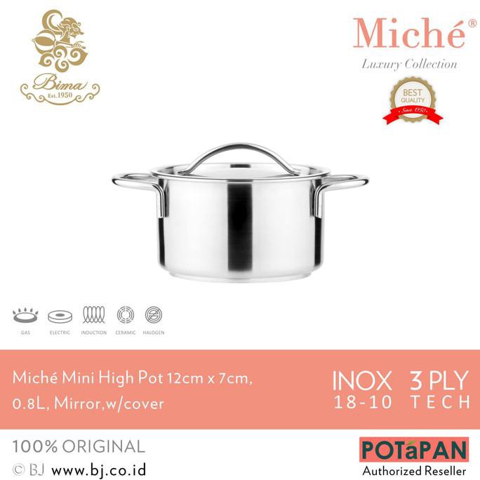 Jual Buruan Beli] Panci Miche Mini Highpot 12Cm 0,8L Inox 18-10 (Sus ...