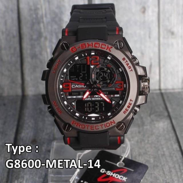 Jual MODEL BARU !! G-Shock Gun Metal Besi Casio G8600 Jam Tangan Pria ...
