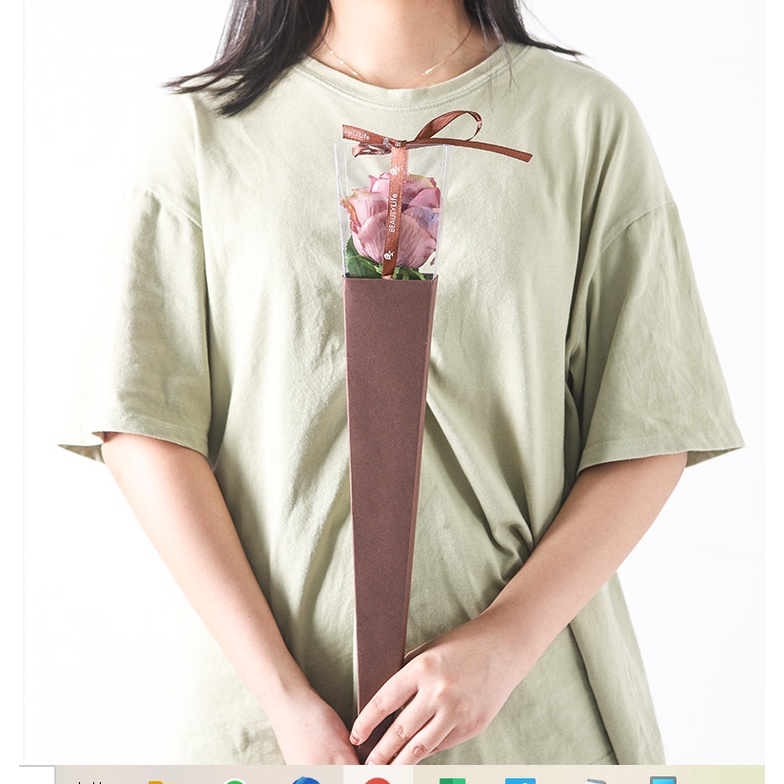 Jual Single rose box / plastik bunga satuan / kertas bunga / barang ...