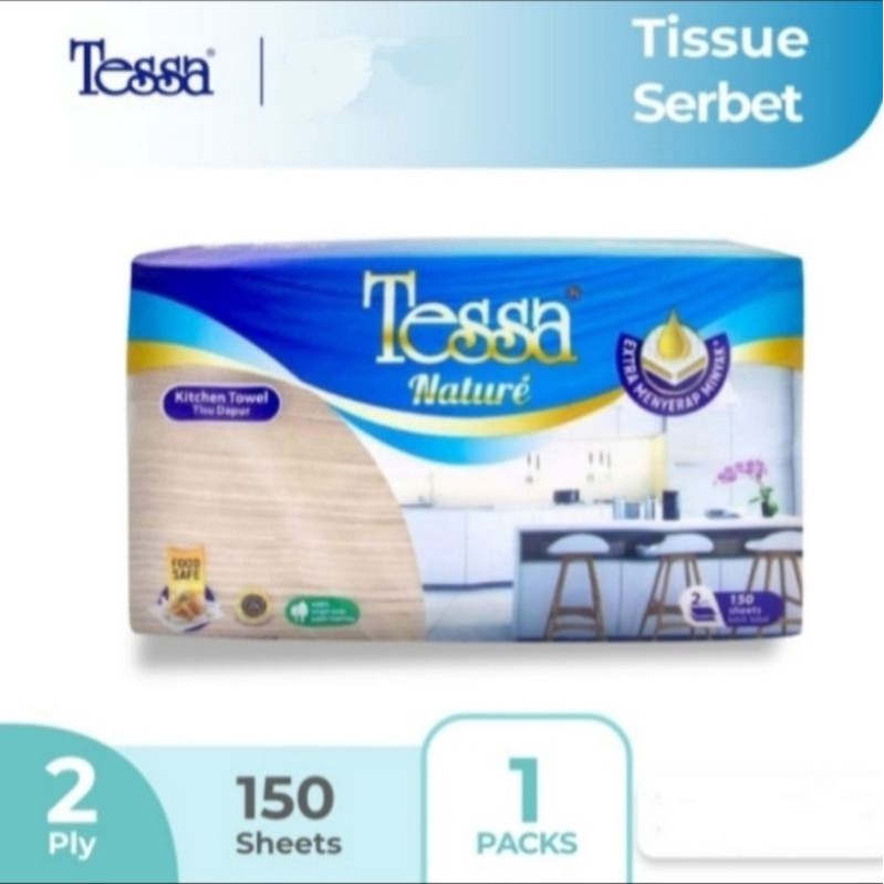 Jual Tissue Tessa Nature Kitchen Towel 150 Sheets ( 2 Ply ) | Shopee ...