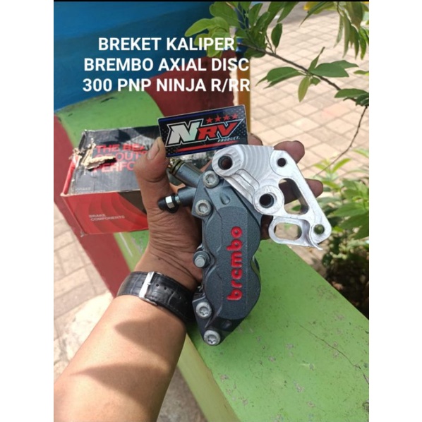 Jual Breket Kaliper Brembo axial gp4 full cnc disk 300 Pnp NINJA R RR ...