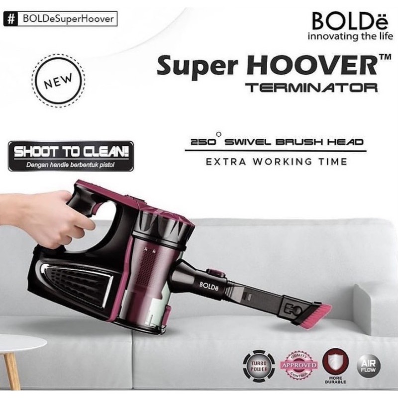 Jual BOLDe Hoover Terminator Vacuum Cleaner Penyedot Debu Low Watt ...