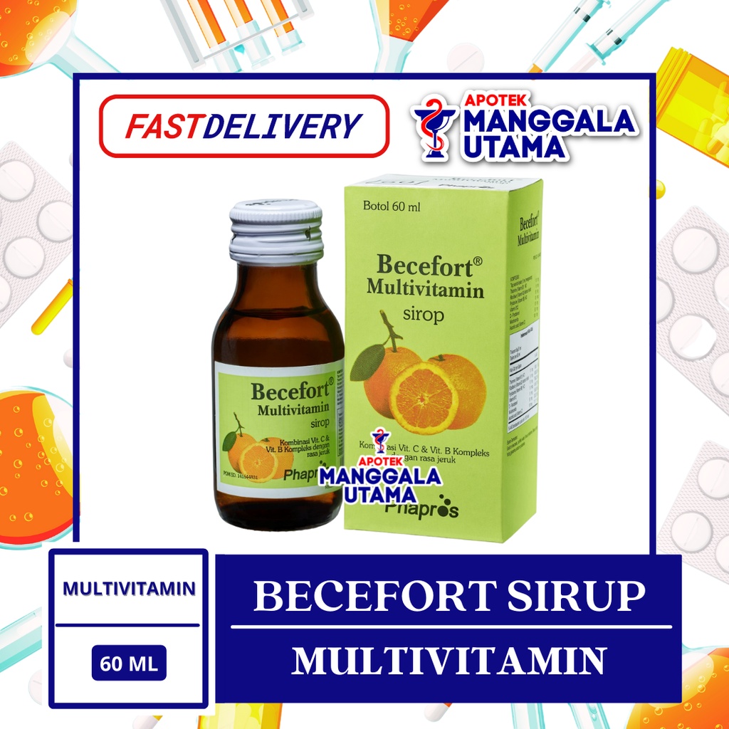 Jual BECEFORT SIRUP MULTIVITAMIN ISI 60 ML | Shopee Indonesia