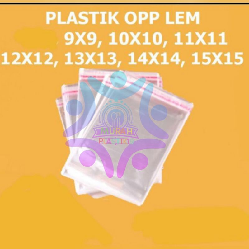 Jual Plastik Opp Seal Lem ROTI Kue Pie Bakery Undangan Dvd Amplop 8x8 9x9 10x10 11x11 12x12 ...