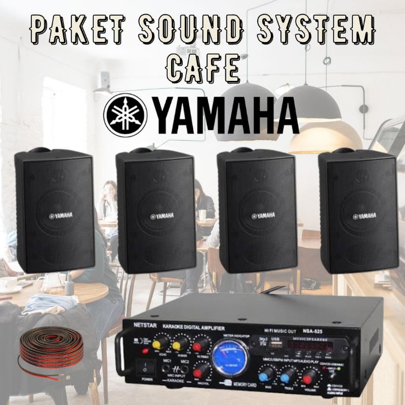 Jual Paket Sound System Cafe Yamaha Original 4 inch Paket 4unit ...