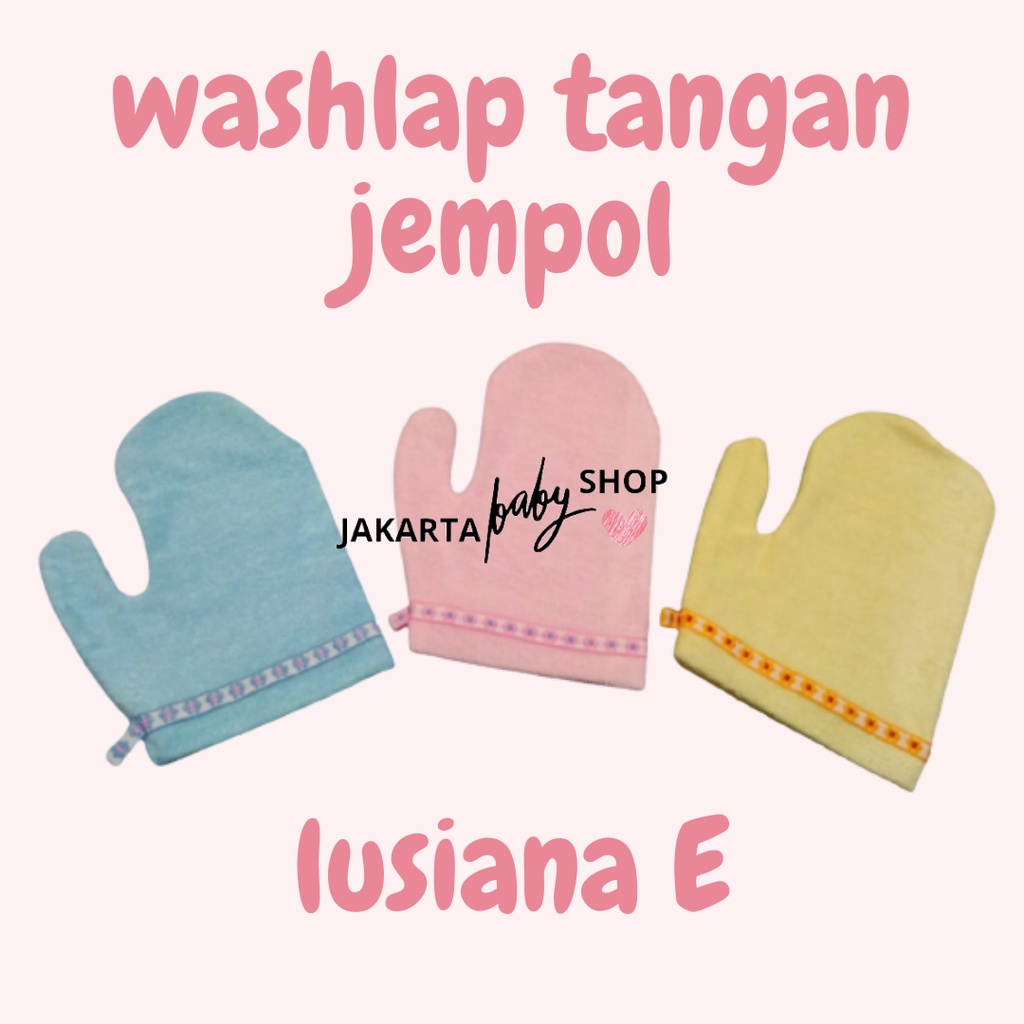 Jual WASHLAP JEMPOL HANDUK / SARUNG TANGAN HANDUK LUSIANA E PC/3PC ...