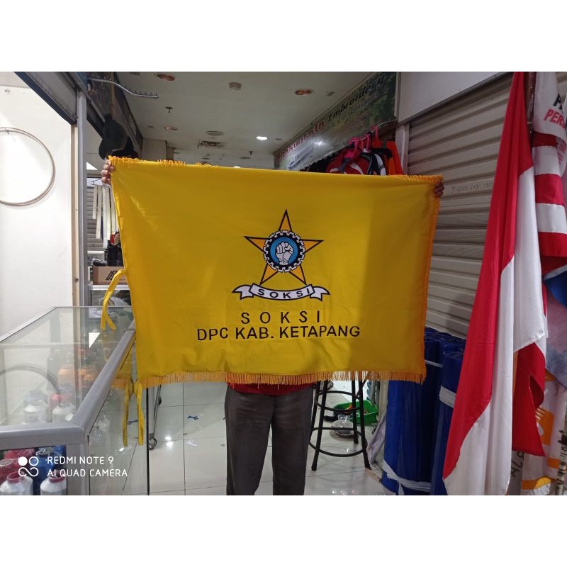 Jual bendera petaka soksi / bendera petaka bordir / bendera petaka ...