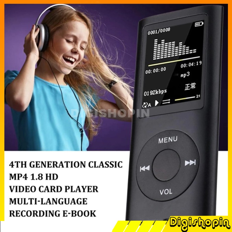 Jual MP3 MP4 Player 4th Gen Music Player + Earphone Headset Video ...