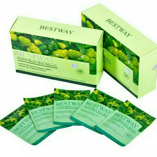 Jual Bestway Hair Coloring Shampoo Herbal Noni Mengkudu / Shampoo Cat ...