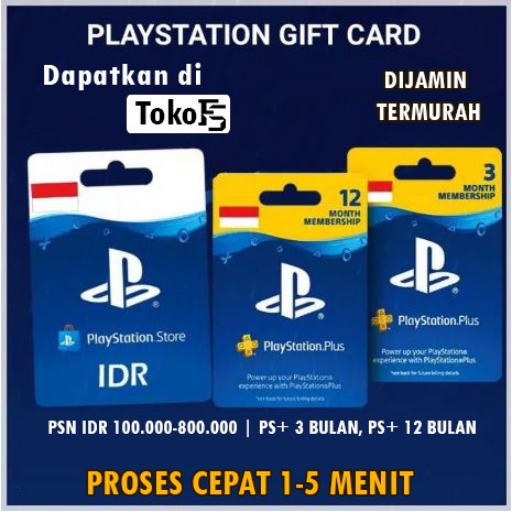 Jual [Resmi] PSN Card PlayStation Card Voucher PlayStation PS Wallet ...