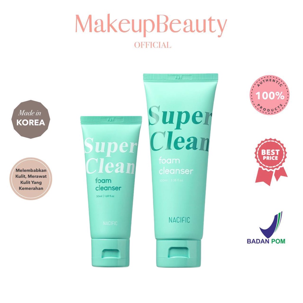 Jual NACIFIC Super Clean Foam Cleanser 50 / 100 ml | Shopee Indonesia
