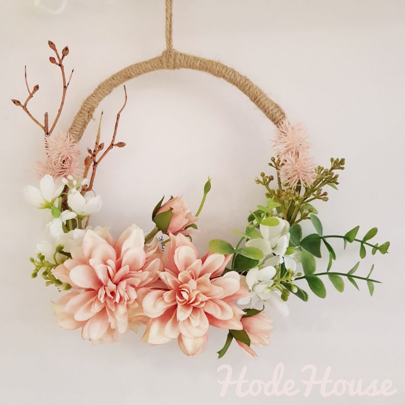 Jual Wall Decor Artificial Goni Ring Lingkaran Hiasan Vas Guci Buket ...